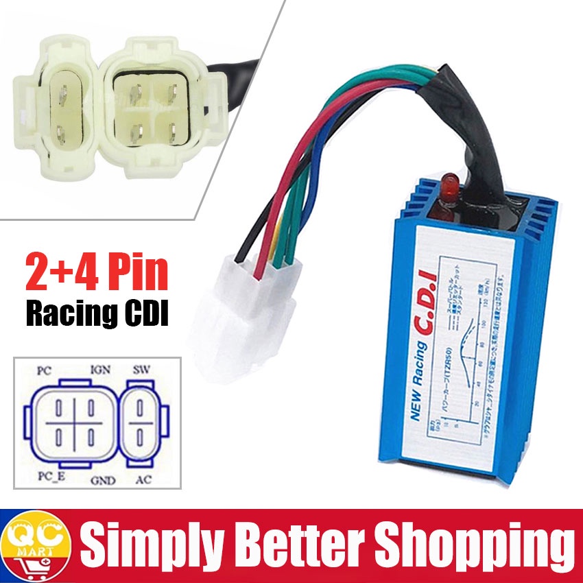 6 Pin Racing CDI Box Ignition Coil For Yamaha JOG Scooter Moped 2 ...