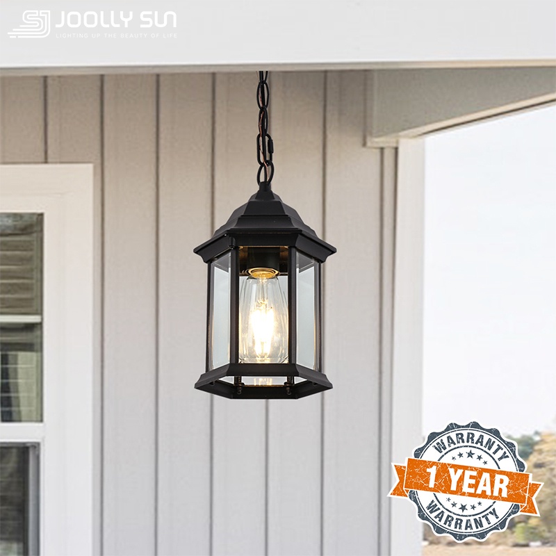Outdoor Pendant Light Hanging Lamp Waterproof Ceiling Drop Lights Porch ...