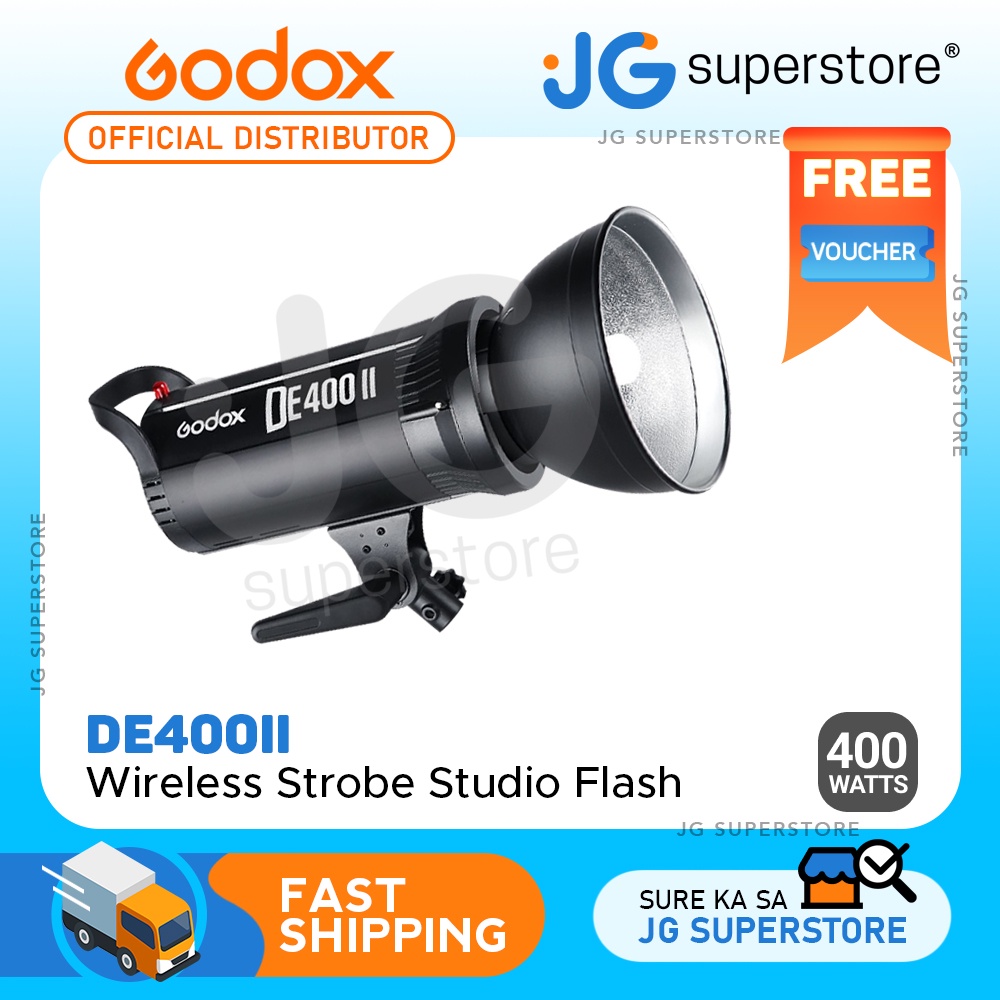 Godox DE400II 400W GN76 Wireless Strobe Studio Flash with Anti Pre ...