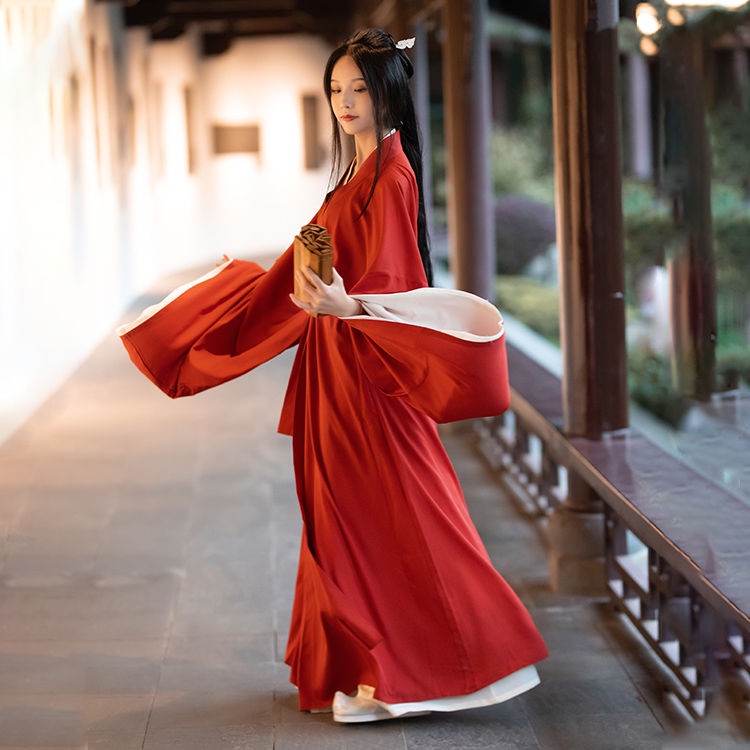Hanfu Female Fairy Style Ancient Dance Ethnic Costume Super Straight ...