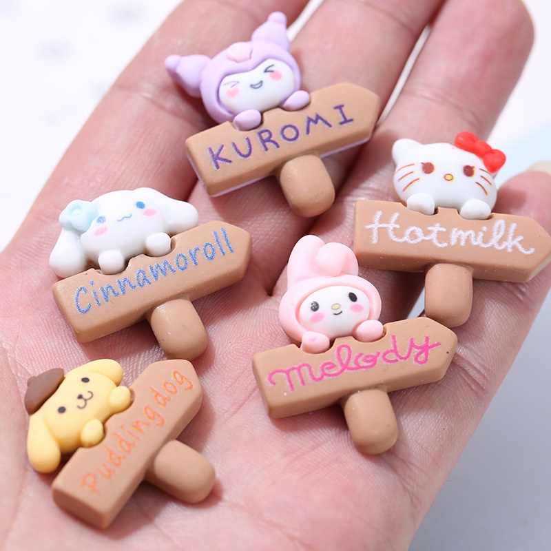 Large Sanrio Cartoon Kuromi Street Sign diy Hairpin Head Rope Water Cup ...