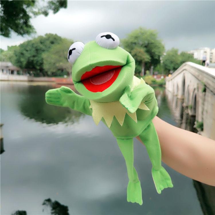 Kemet wire frog can shape big hand puppet ventriloquist doll mouth ...
