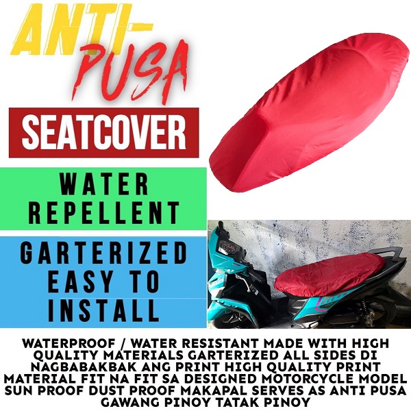 YAMAHA MIO GRAVIS MOTORCYCLE GARTERIZED DOUBLE LAYER SEAT COVER RAIN ...