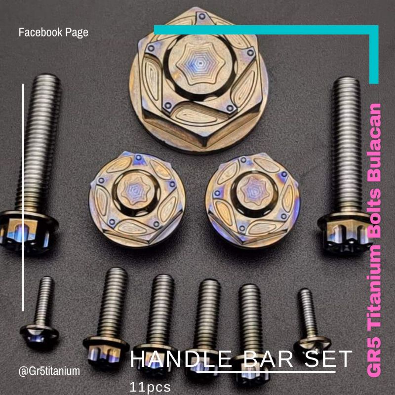 Gr5 Titanium Bolts Handle Bar Raider Carb,f.i Sonic | Shopee Philippines
