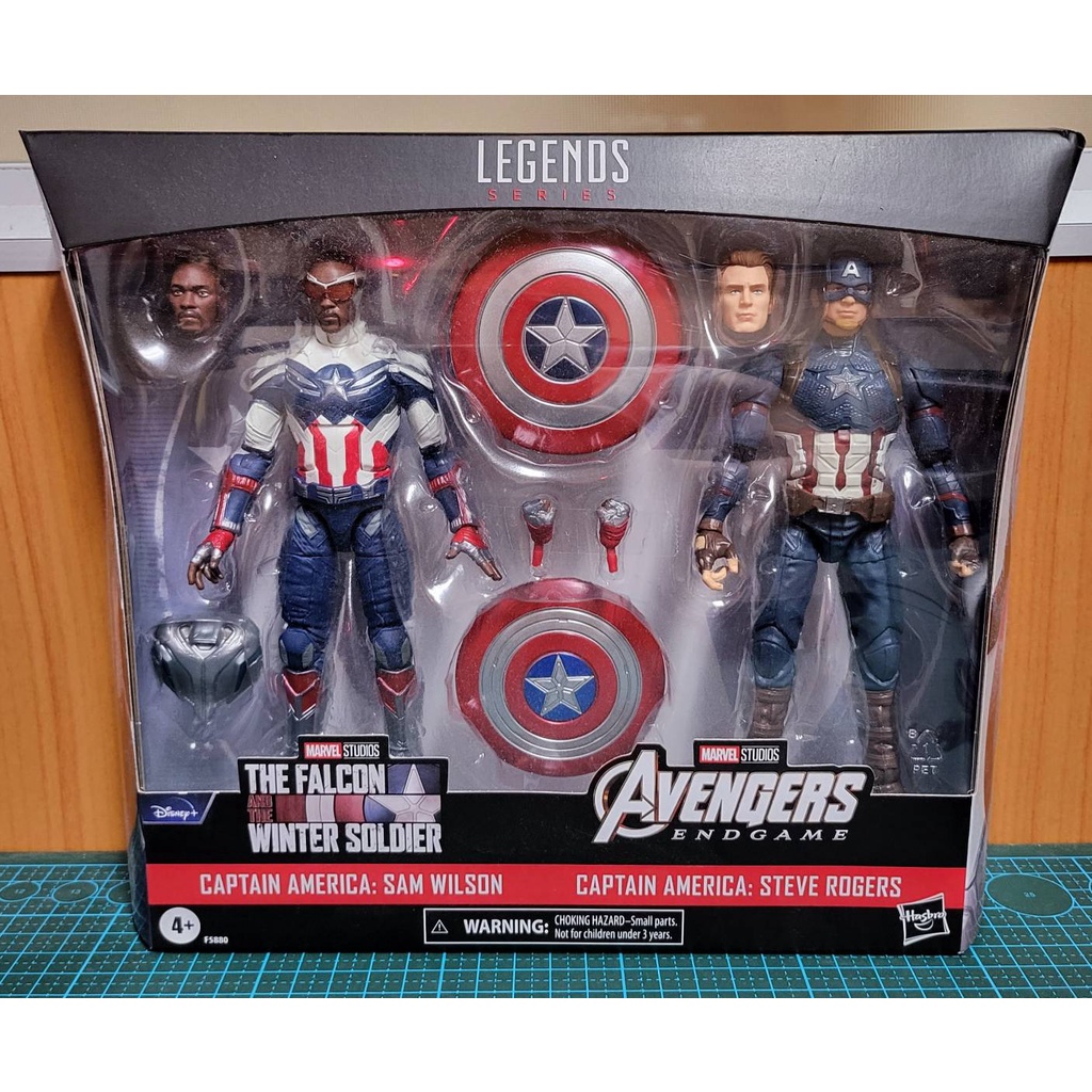 Marvel Legends 2 pack 6" Tagteam Captain America Sam Wilson & Steve ...