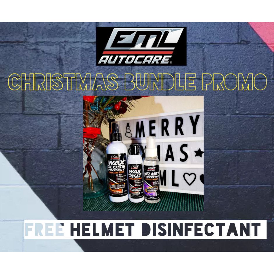 CHRISTMAS BUNDLE PROMO 3 ( WAX MATTE PROTECT/WAX GLOSS PROTECT/ HELMET ...
