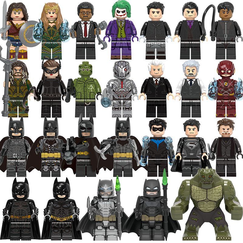 Bat Heroes Killer Croc Minifigures Joker Nightwing Block Toys X0341 ...