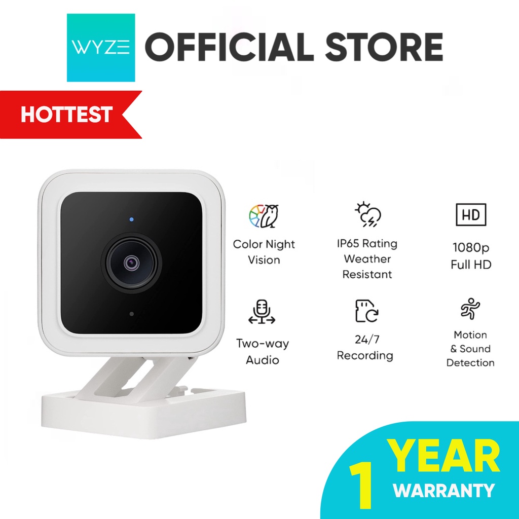 【Wyze Official Store】 Wyze Cam V3 CCTV Camera 1080p HD Indoor/Outdoor ...