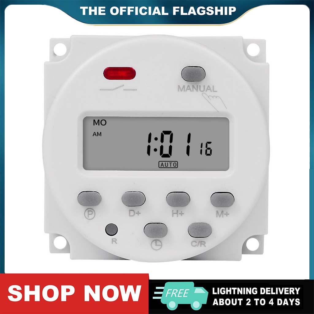 (spot)220V Weekly 7 Days Digital Programmable Timer Switch Relay ...