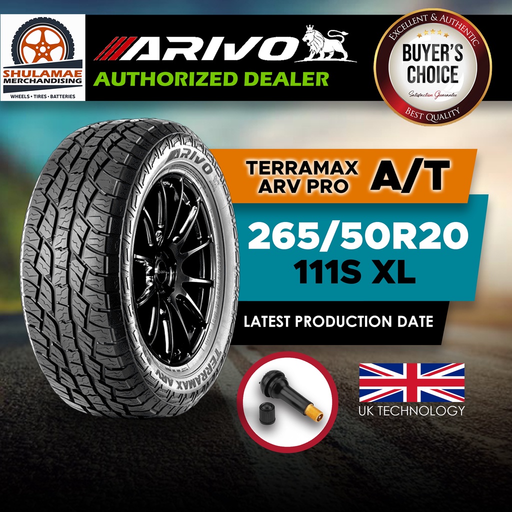 ARIVO 265/50 R20 111S XL A/T - TERRAMAX ARV PRO A/T with free stainless ...