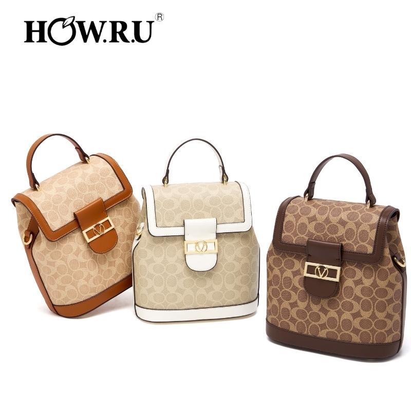 How.R.U Original Backpack Leather For Women Medium | Shopee Philippines