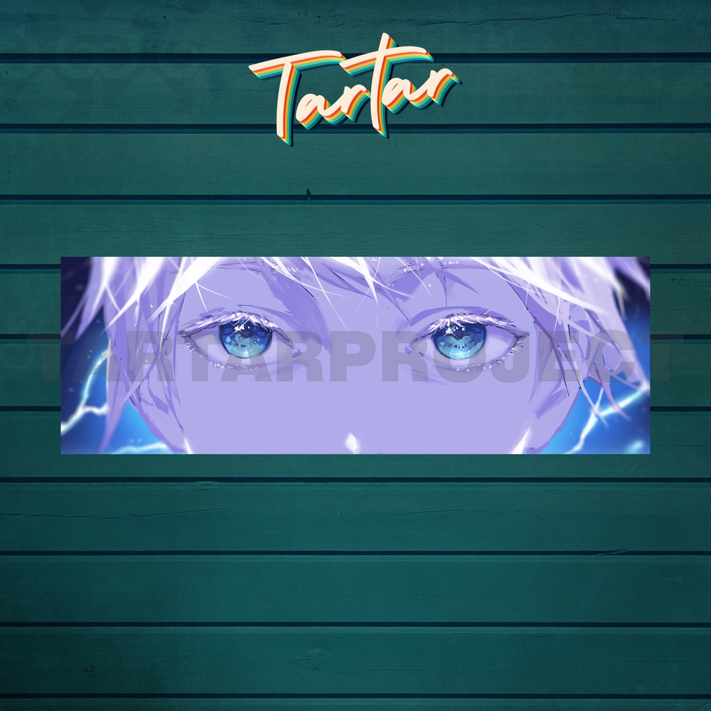 Slap / Speedometer Gojo Satoru Blue eyes Anime Vinyl Sticker | Shopee ...