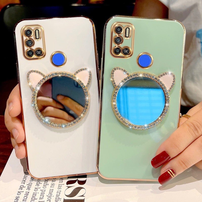 Casing Tecno Spark 6 Air 6 go 7T 7 Pro 8C Cosmetic mirror Phone Case ...