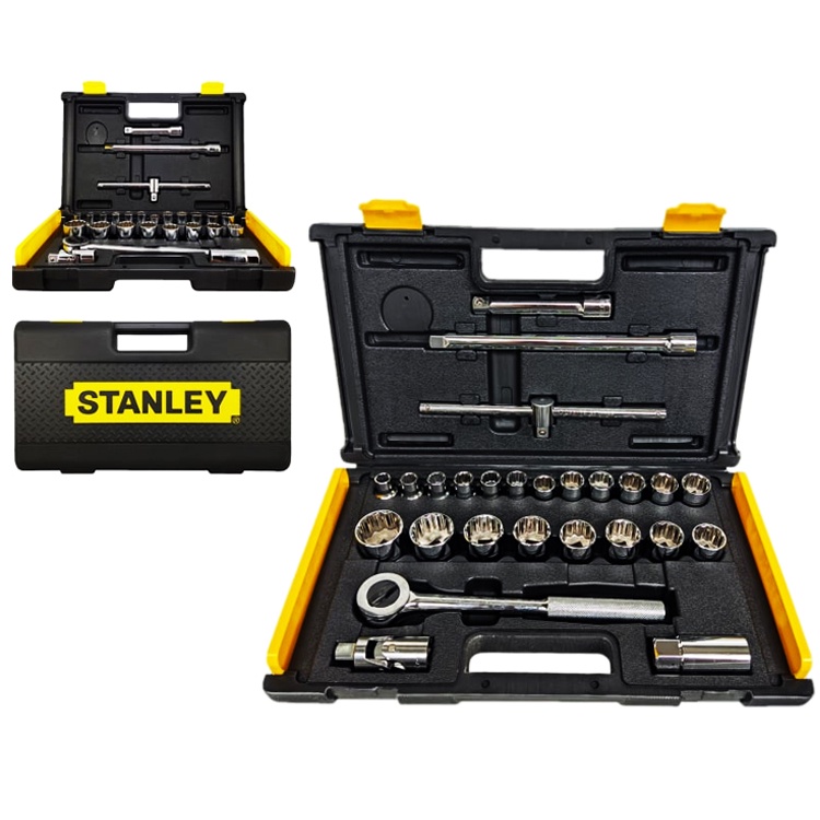 STANLEY 26-PC 1/2"DR. 12PT METRIC SOCKET SET (1-86-477) | Shopee ...