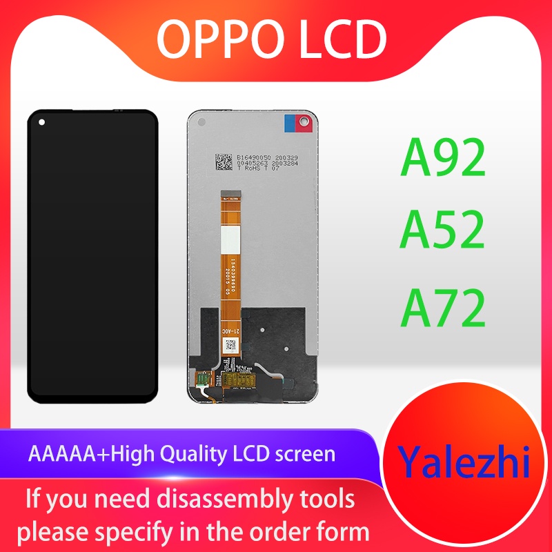 100% Original OPPO A92/A52/A72 LCD Touch Screen Assembly | Shopee ...