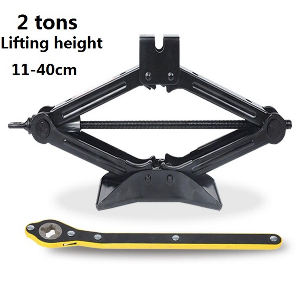 2 Ton Car Lift Jack Stand Mechanical Foldable Scissor Lifter Rocker ...