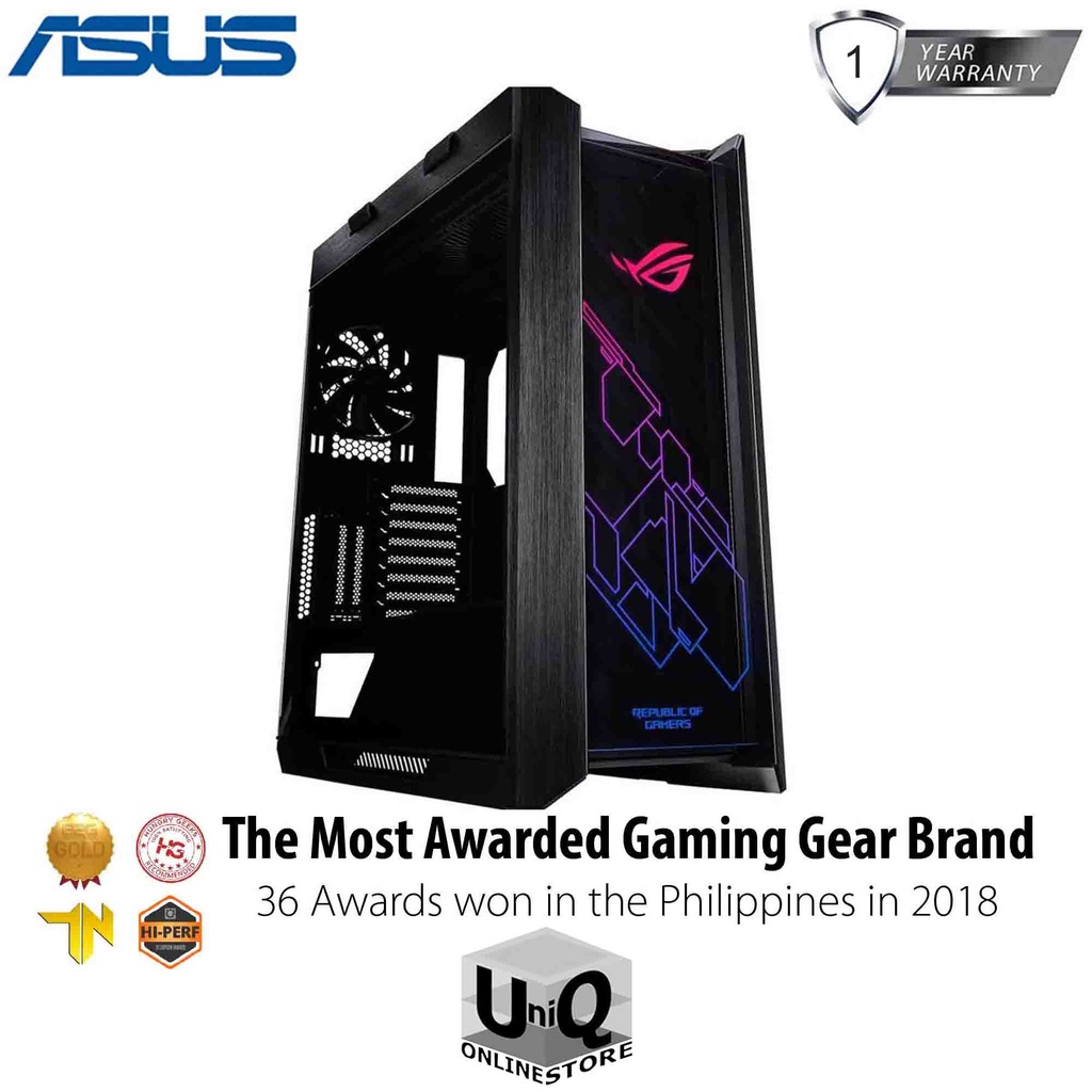 Asus ROG Strix Helios GX601 (Black) RGB Mid-Tower Computer Case for up ...