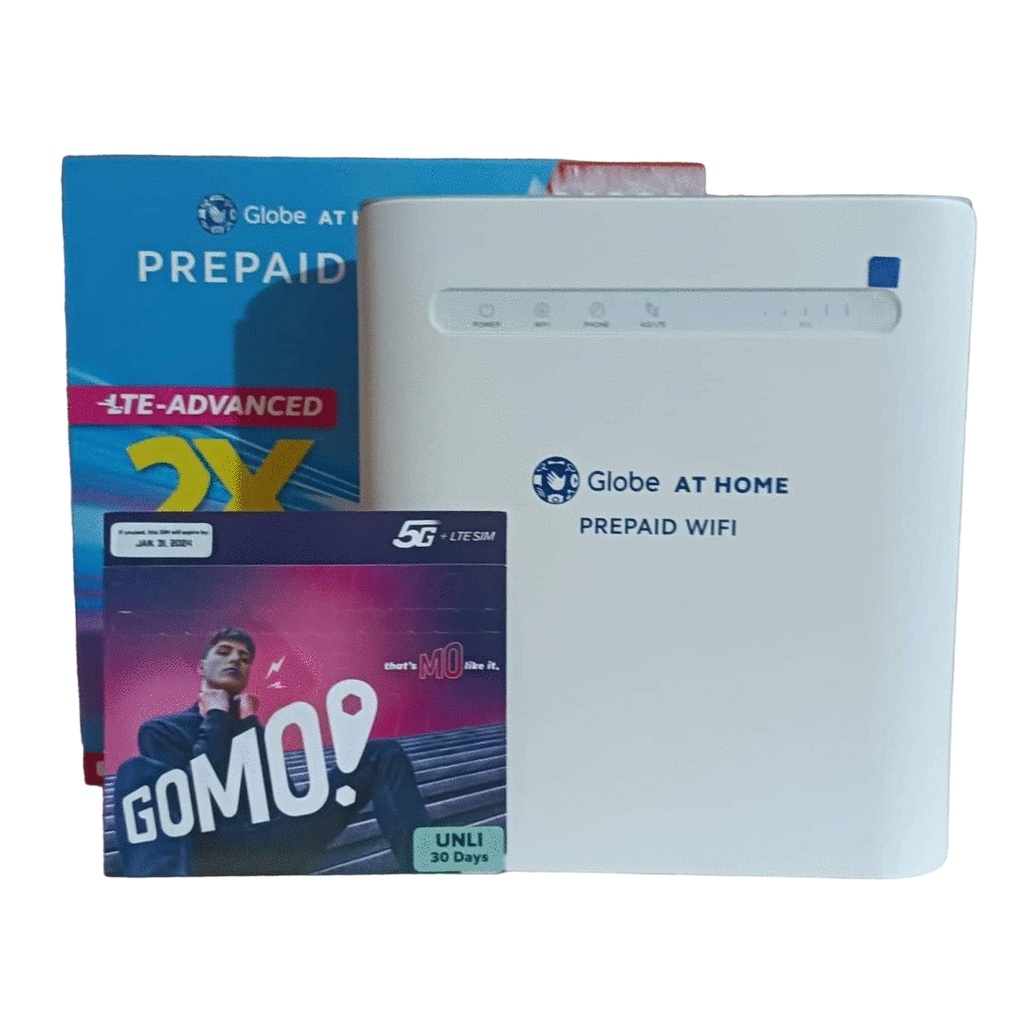 OPENLINE! Globe at Home LTE-Advanced Prepaid WiFi CAT7 w/ GOMO SIM UNLI ...