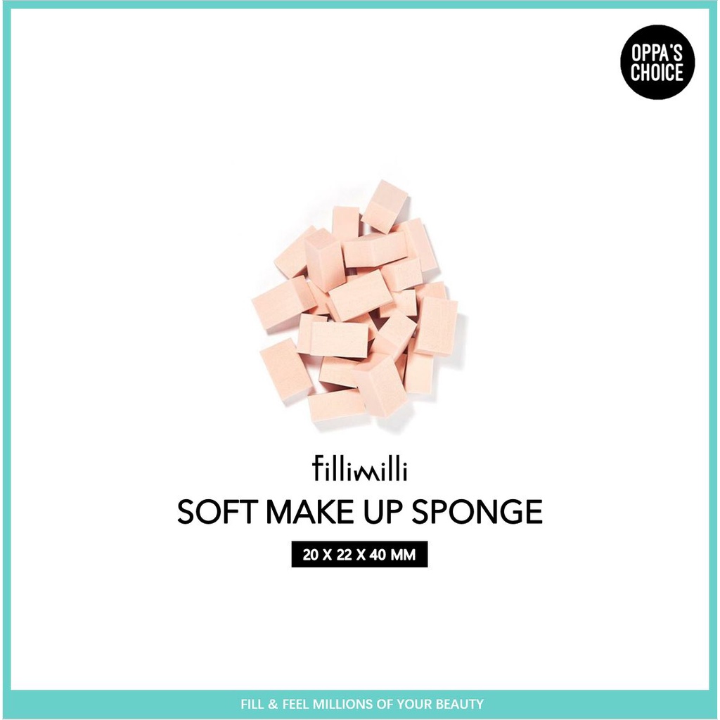 [Ready Stock] Makeup Foam FILLIMILLI SOFT MAKE UP SPONGE (14Cm / 80P ...