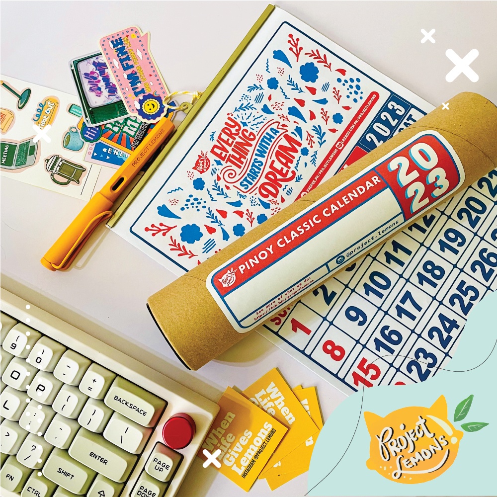 Project Lemons - 2023 Calendar | Wall Calendar | Desk Calendar | Shopee ...