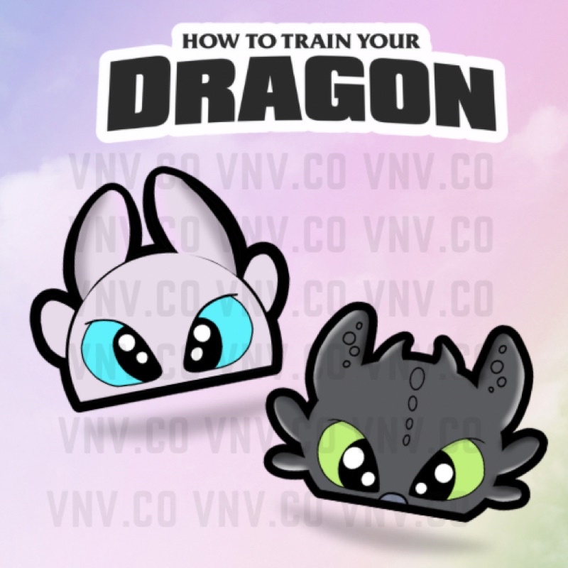 Toothless HOW TO TRAIN YOUR DRAGON • Peeker Vinyl Sticker • 3 Inches ...