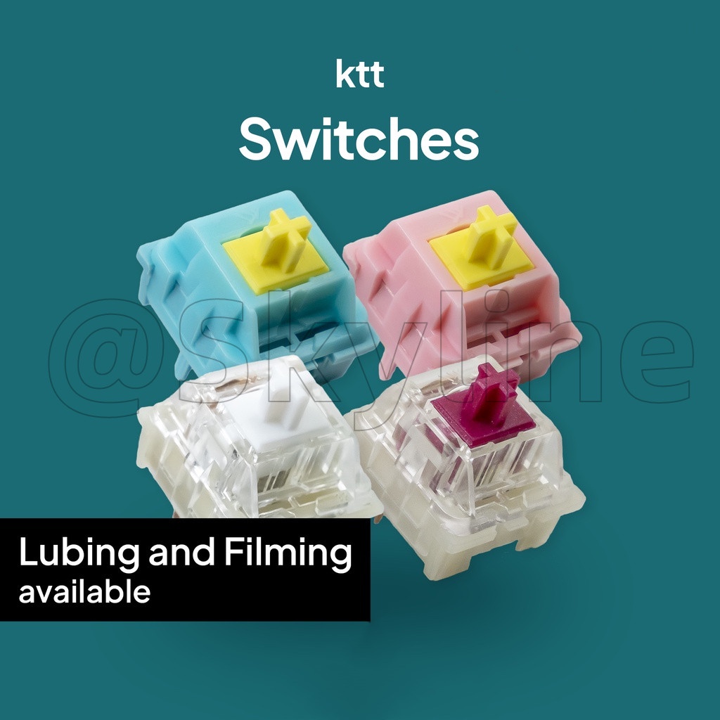 【In Stock】KTT Switches KTT Kang White Wine Red Sea Salt Peach 3Pin ...