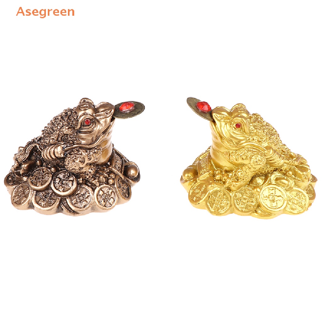 Asegreen 1pc Chinese Fortune Frog Feng Shui Lucky Money Toad Home ...