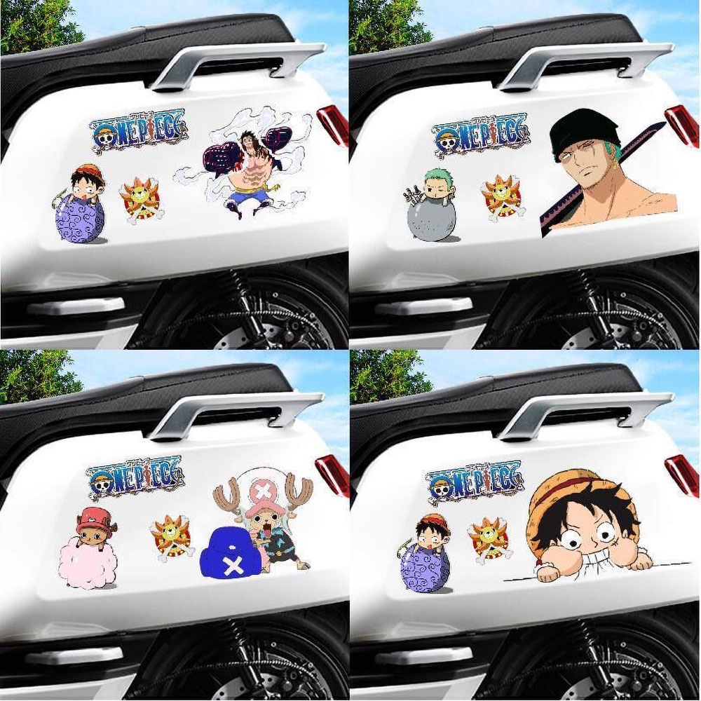 "One Piece" Luffy Chopper Zoro Motorcycle Electric Vehicle Waterproof ...