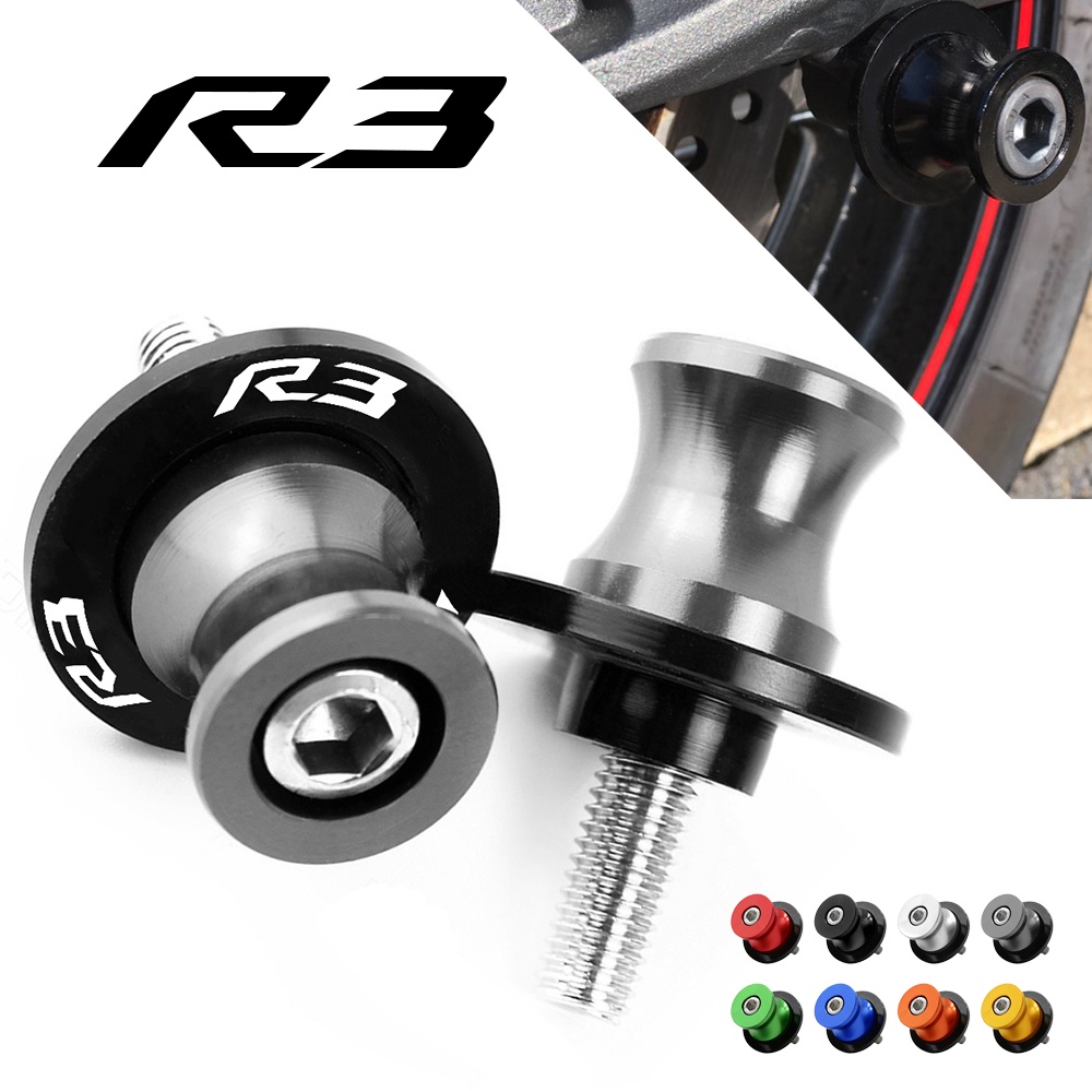 6mm For YAMAHA YZF R3 2015 2016 2017 Motorcycle CNC Swingarm Sliders ...