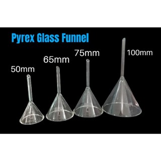 Glass Funnel Pyrex, 50mm,65mm,75mm,100mm | Shopee Philippines