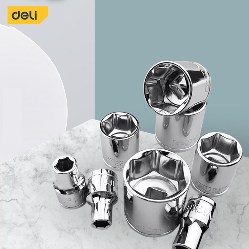 Deli Deep Socket Wrench CR-V Drive Socket Wrench Hex Socket Tools ...