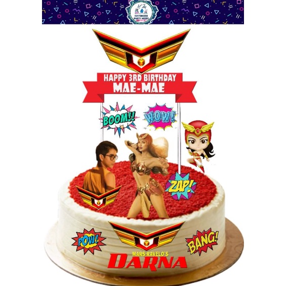 Darna Customize Cake topper & Cupcake topper | Shopee Philippines