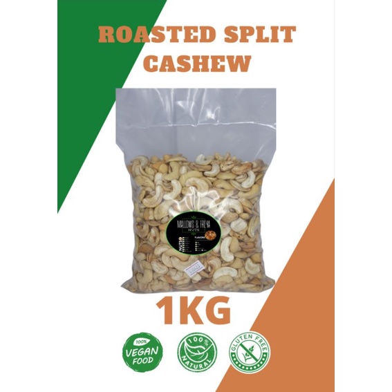 PUGON ROASTED SPLIT CASHEW NUTS (UNSALTED) | Shopee Philippines