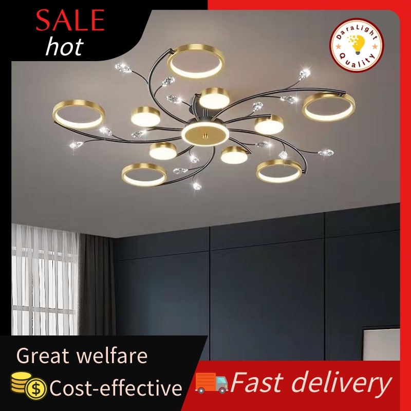 Modern LED Chandelier Ceiling Light Chandler for Living Room Dining ...
