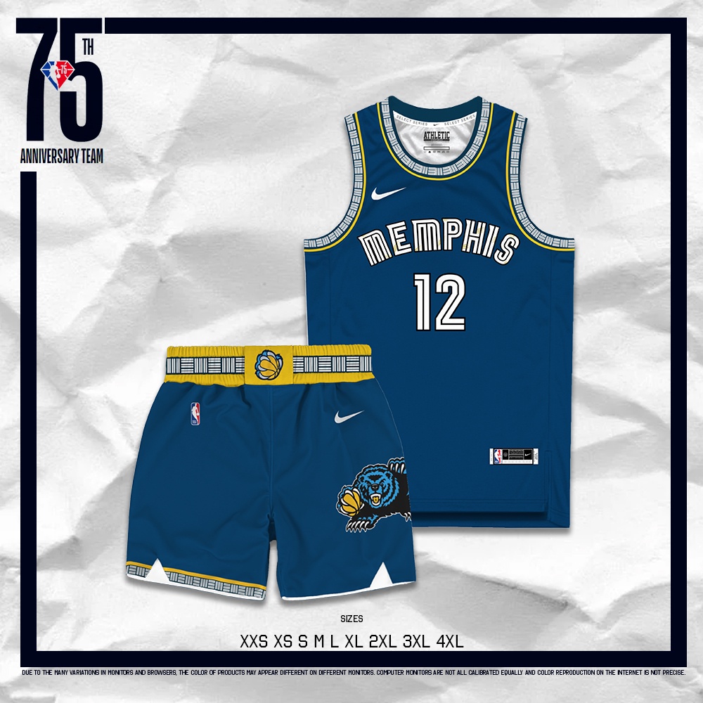 NBA Memphis Grizzlies Basketball Jersey Full Sublimation Premium ...