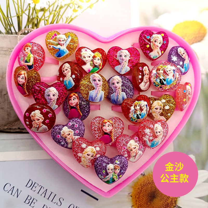 [Ready Stock] Frozen Jewelry Children's Ring Cartoon Little Girl ...