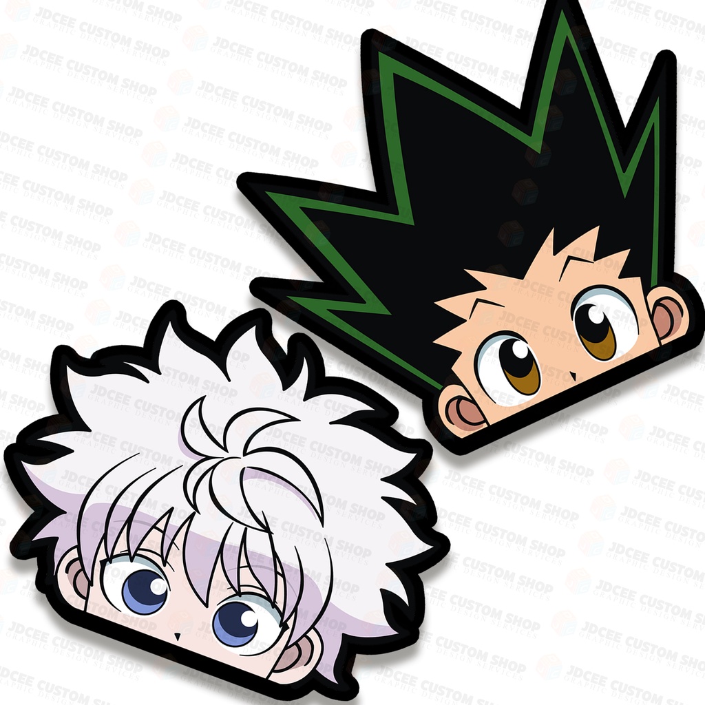 Hunter x Hunter Gon | Killua Character Waterproof Peeker Stickers ...