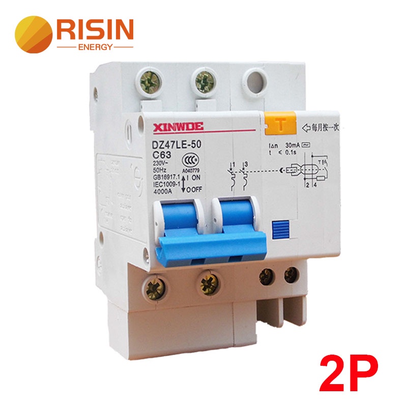 1P 2P 3P 4P Residual Current Circuit Breaker 6A 16A 20A 32A AC ELCB ...