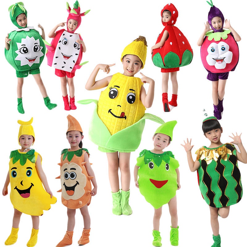 Children's costumes for modeling show costumes for plants and fruits ...