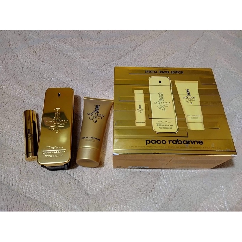 [Perfumes,Etc.] Paco Rabbane 1 Million 100ml EDT Travel Set | Shopee ...