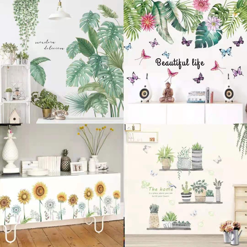 Removable Vinyl Decal Art Mural Home Decor Wall Stickers | Shopee ...