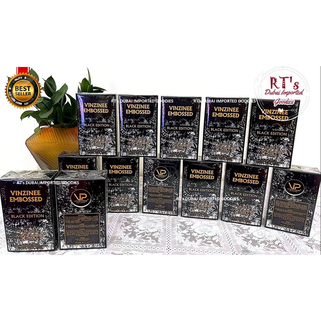 Embossed Black Edition Vinzinee Perfume For Men Eau De Parfum 50ml Hugo ...