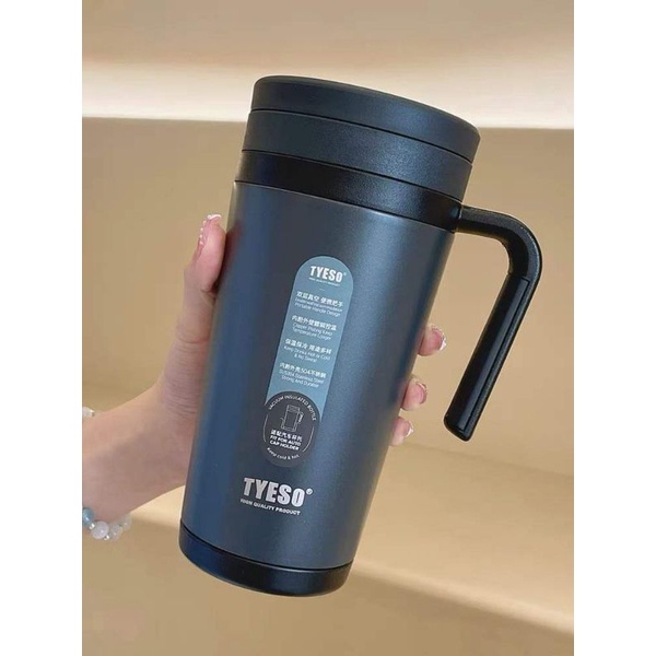500ML Tyeso Coffee Mug Cup 304 Stainless Steel Thermos Tumbler Portable ...