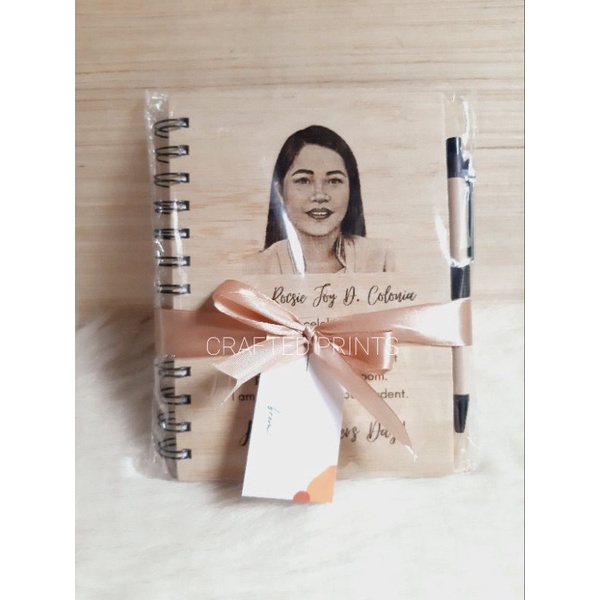 Personalized Bamboo Notebook with FREE gift wrap | Shopee Philippines