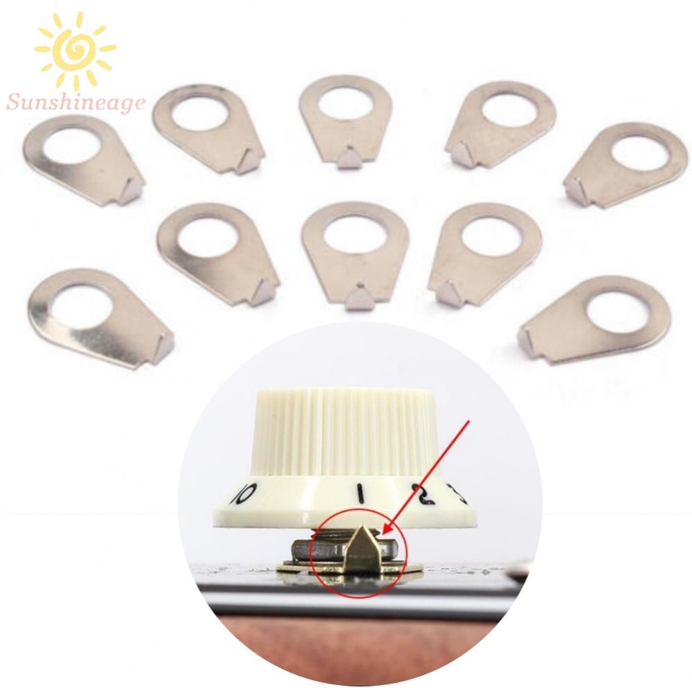【SUNAGE】10Pcs Guitar Knobs Pointer Plate Indicator Washers for Gibson ...