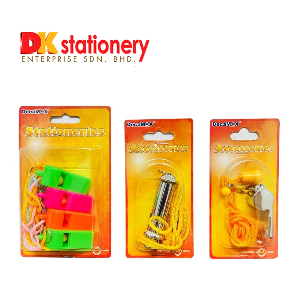 Decamax PVC/Metal Scout Whistle with lanyard | Shopee Philippines
