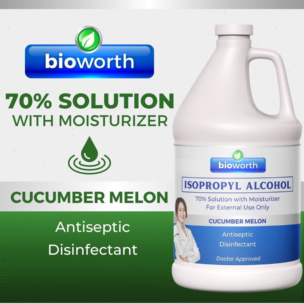 Bioworth Isopropyl Rubbing Alcohol with Cucumber Melon Scent Help ...