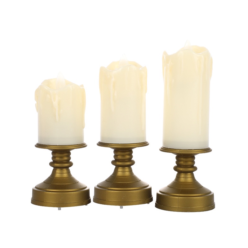 LED Flameless Plastic Swing Candle With Base Tears Candle Light ...