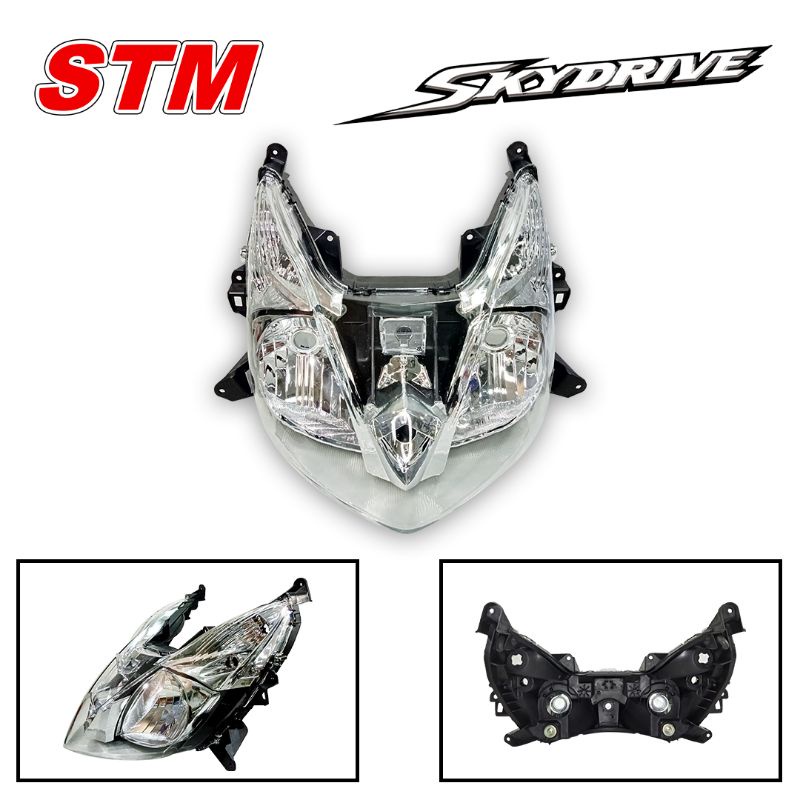 HEAD LIGHT ASSEMBLY SUZUKI SKYDRIVE CLEAR LENS STM | Shopee Philippines