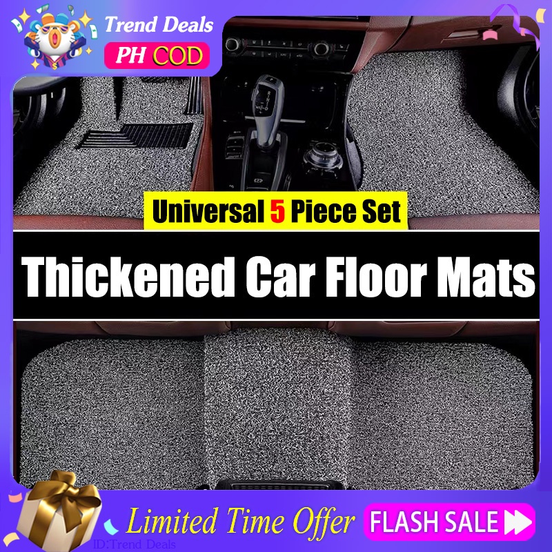 Car floor Mats Wire ring Multiple colors thickening five-piece set Car ...